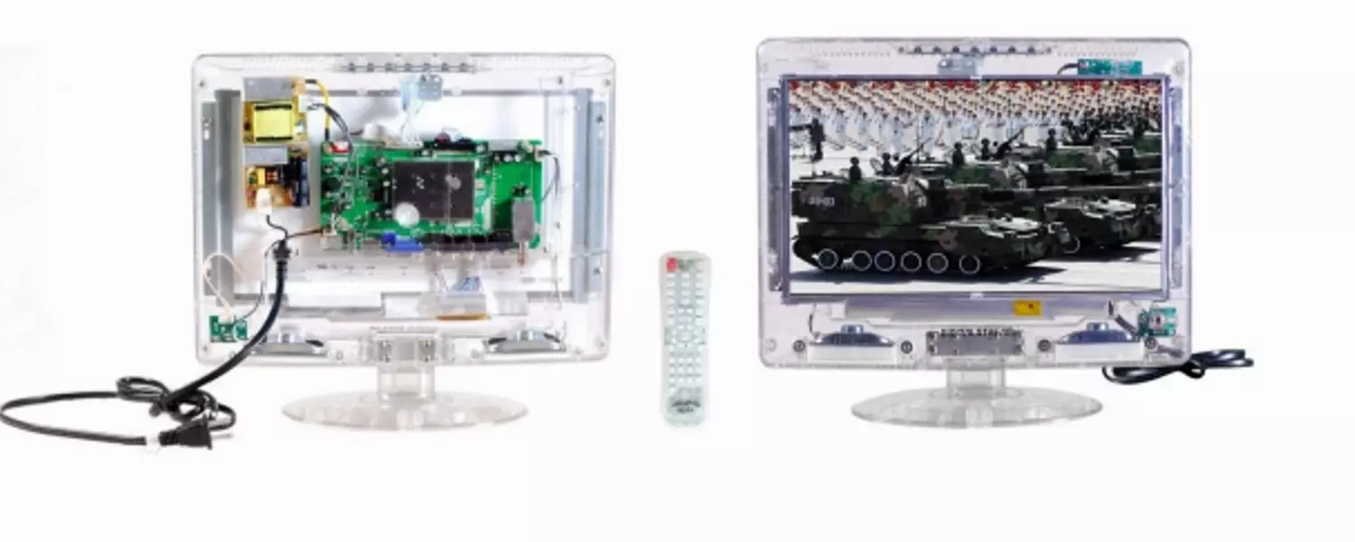 Transparent LED TVs for prisons